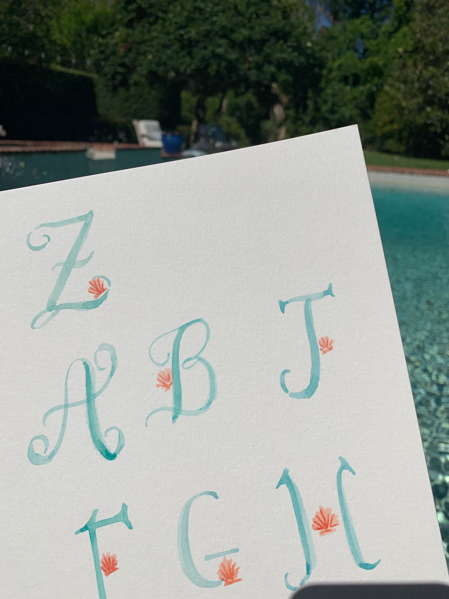 Shelly Monogram Print – giddy paperie